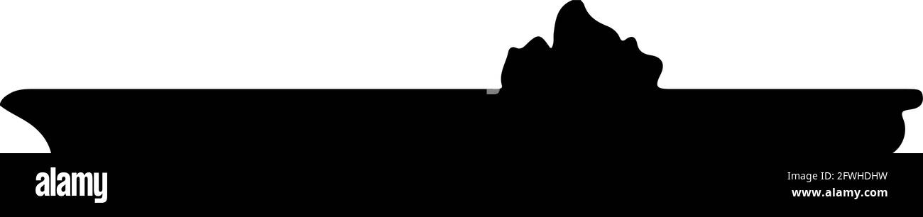 Mothership vessel silhouette graphic design. Logo template. Sea ...