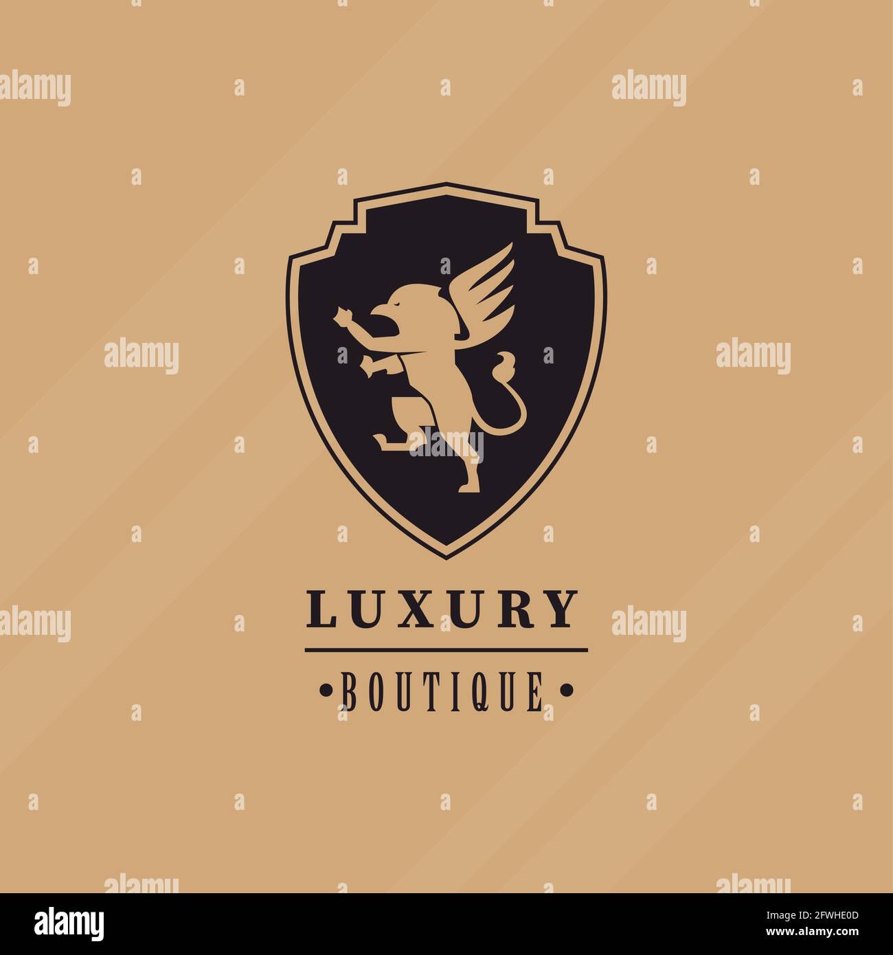 luxury griffin emblem Stock Vector Image & Art - Alamy
