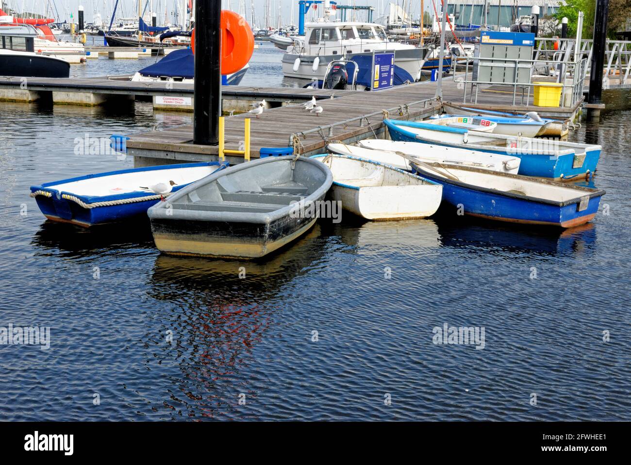 Lymington harbour ferry terminal hi-res stock photography and images ...