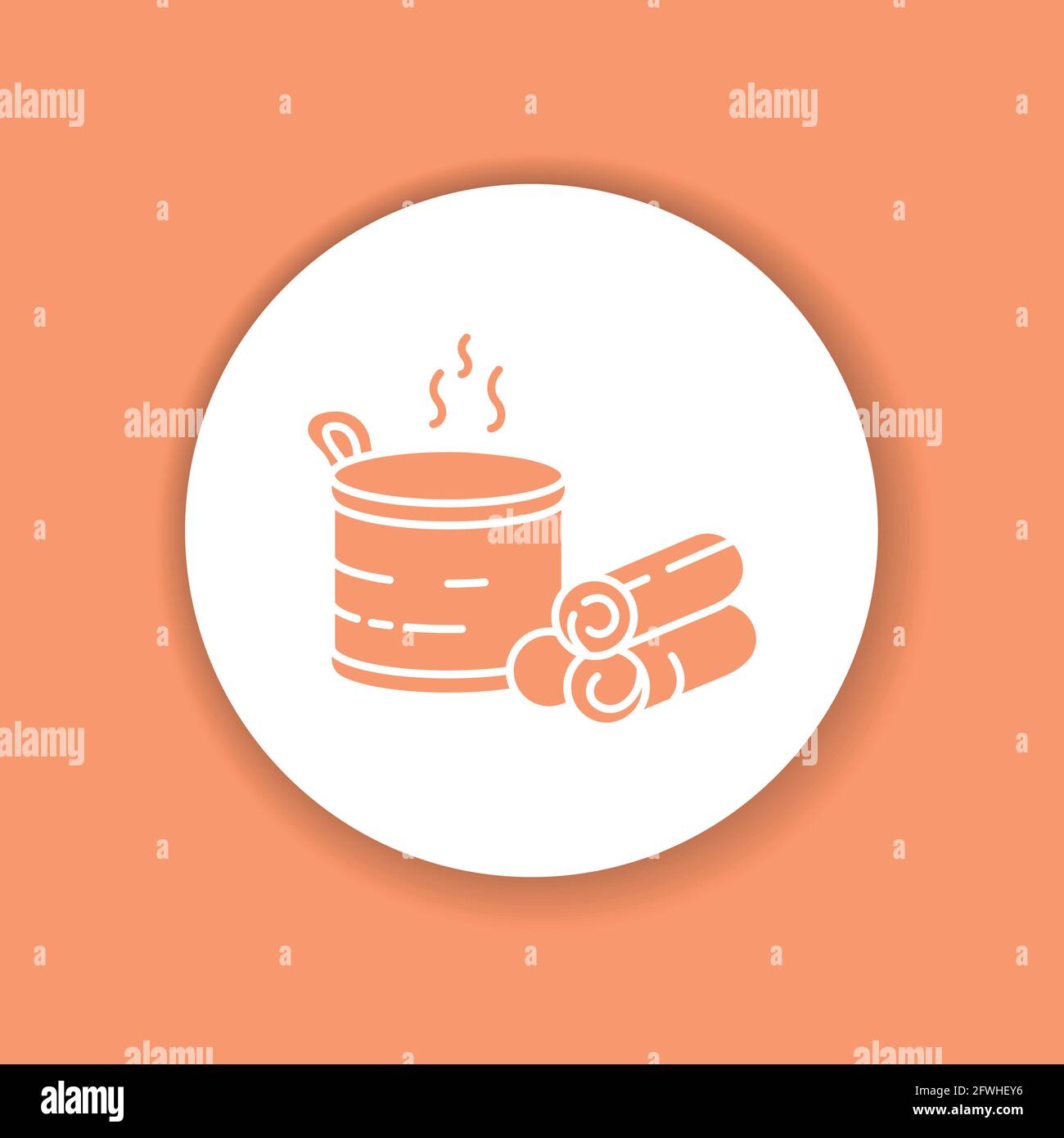 Sauna color glyph icon. Pictogram for web page, mobile app, promo. UI ...