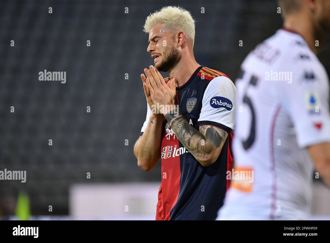 Sardegna Arena, Cagliari, Italy, 22 May 2021, Alberto Cerri of Cagliari ...
