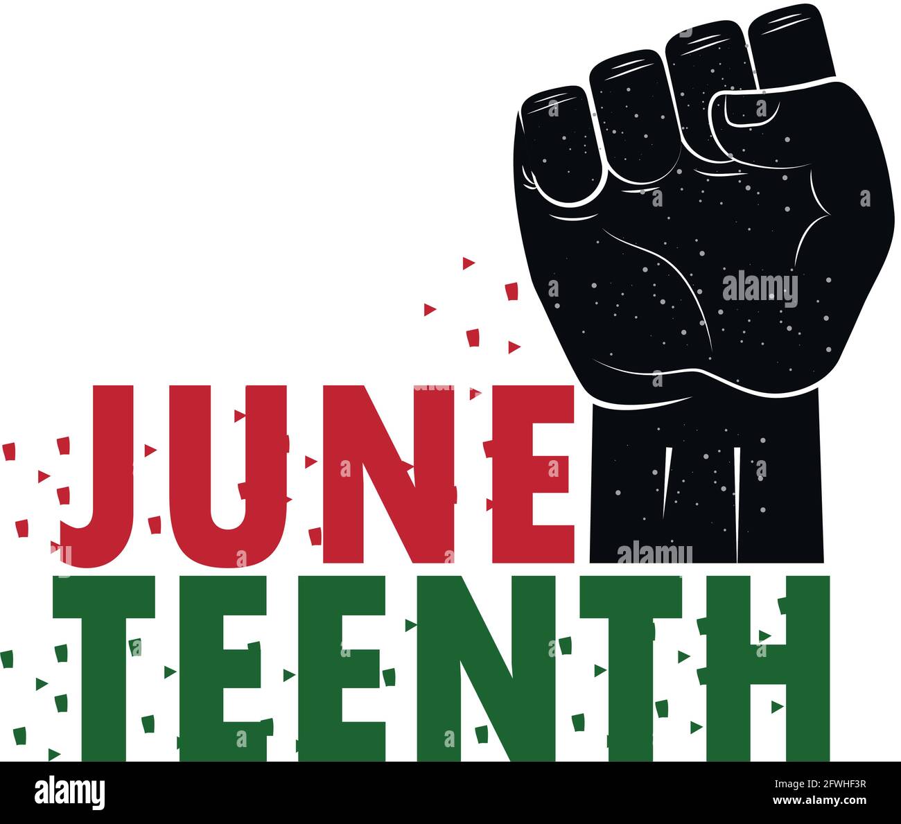 juneteenth hand up Stock Vector Image & Art - Alamy