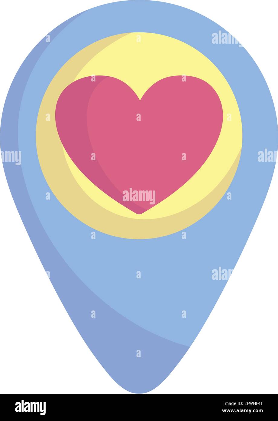 heart pointer location Stock Vector Image & Art - Alamy