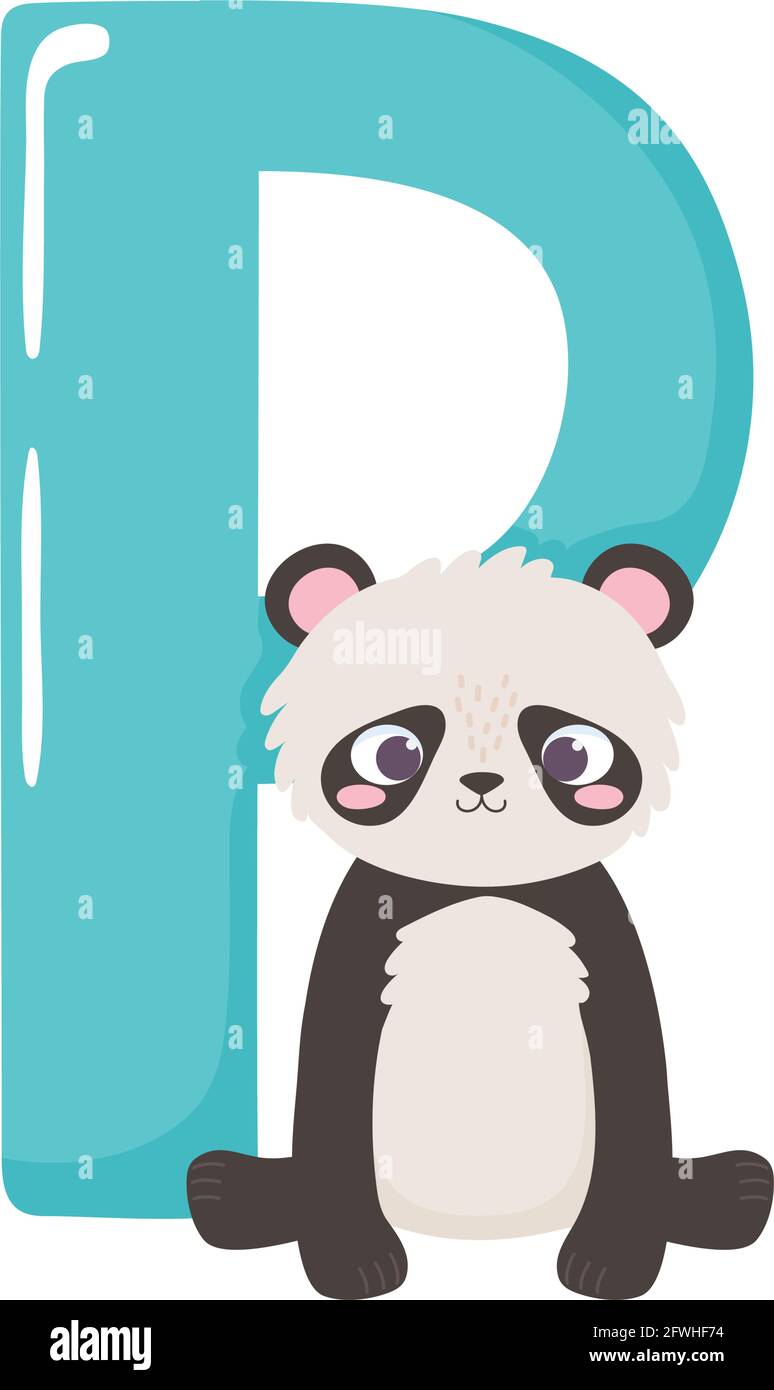 panda animal alphabet Stock Vector Image & Art - Alamy
