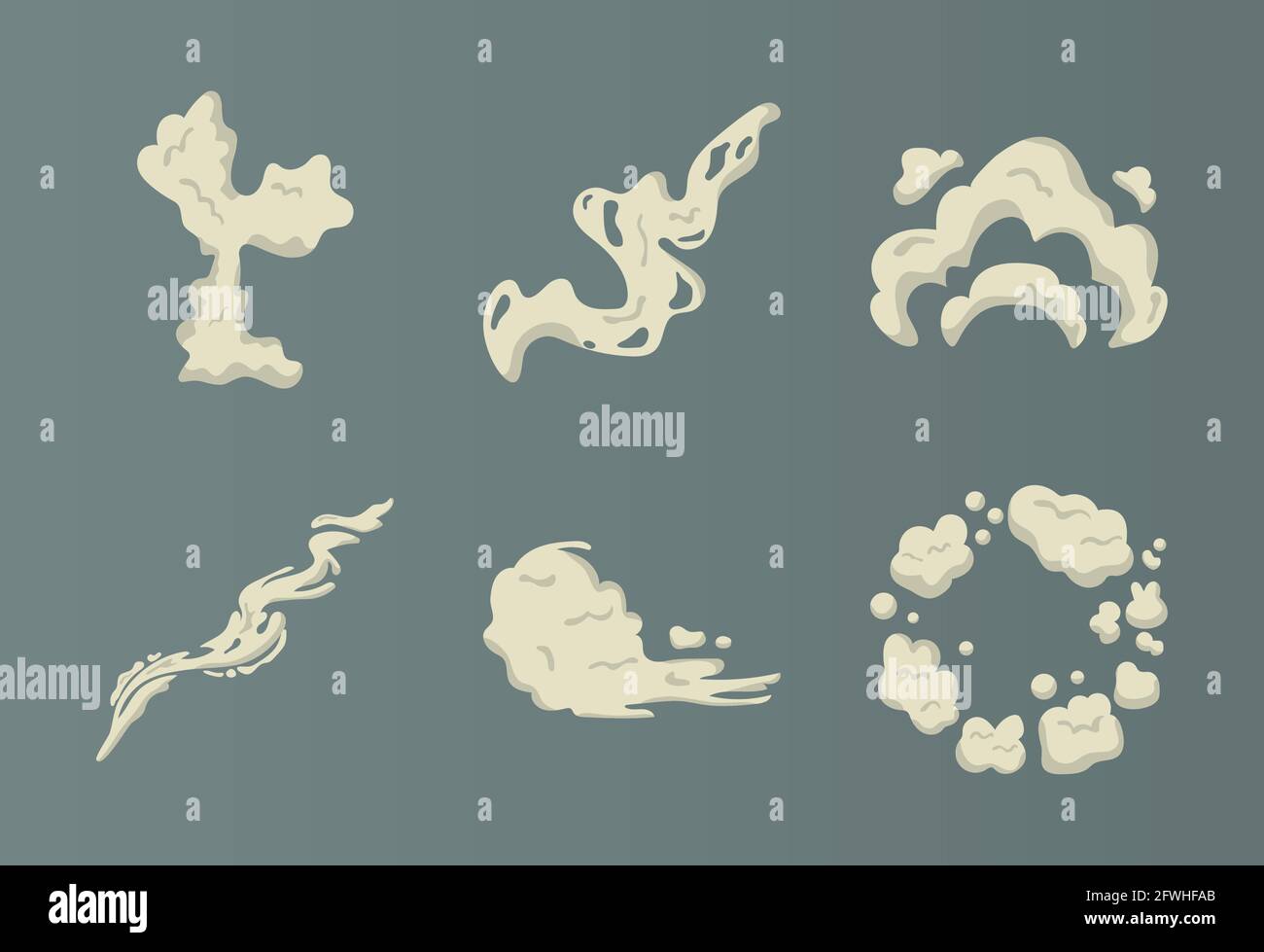 six smoke icons Stock Vector Image & Art - Alamy