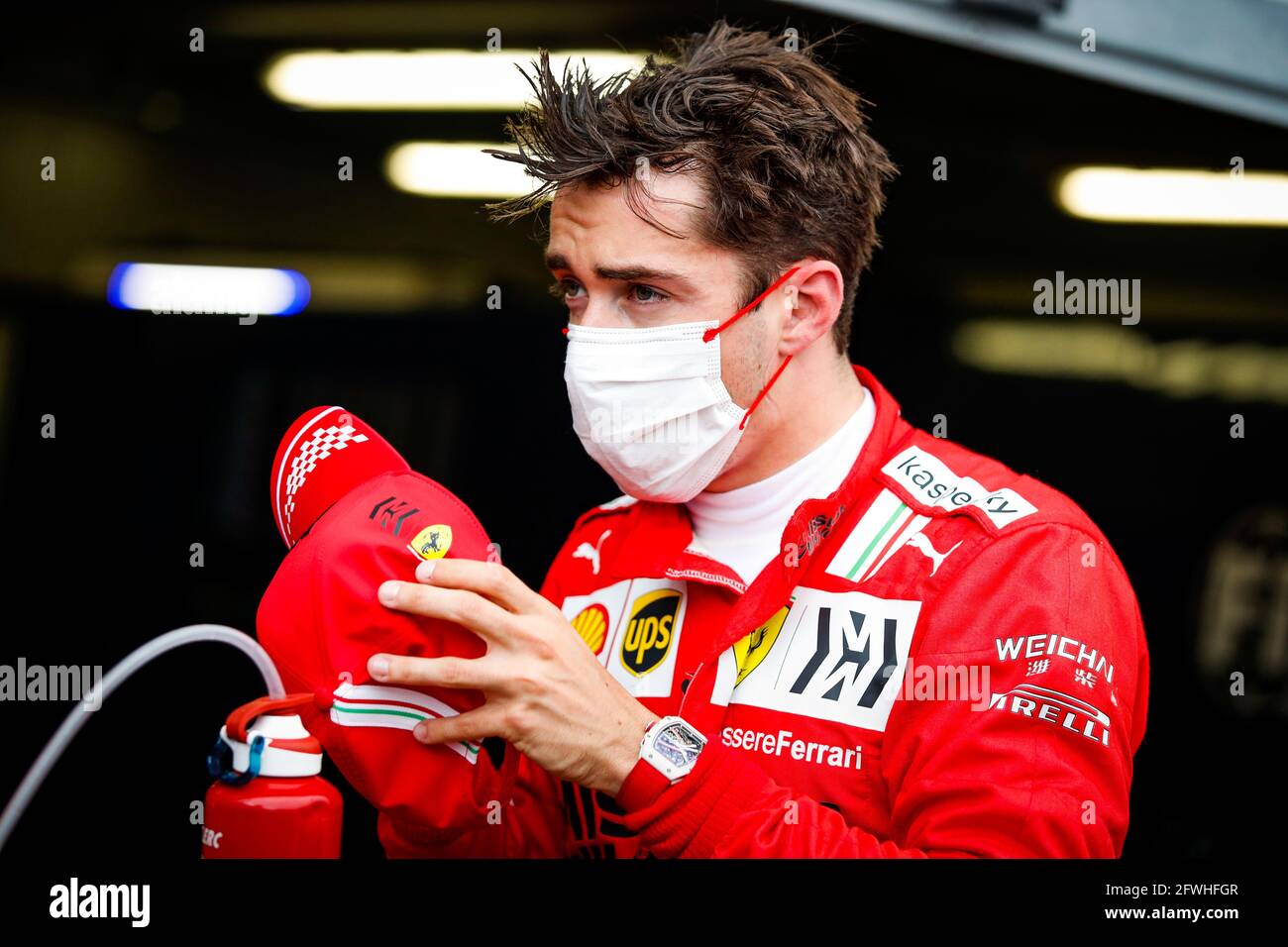 LECLERC Charles (mco), Scuderia Ferrari SF21, portrait during the 2021 ...