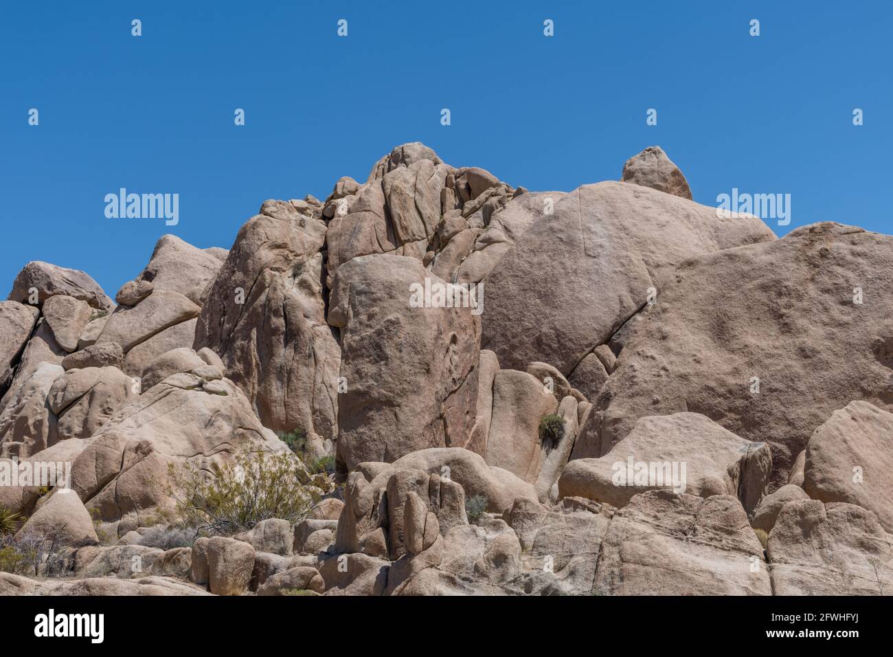 Scenic rock formation at the Joshua Tree National Park, Southern ...