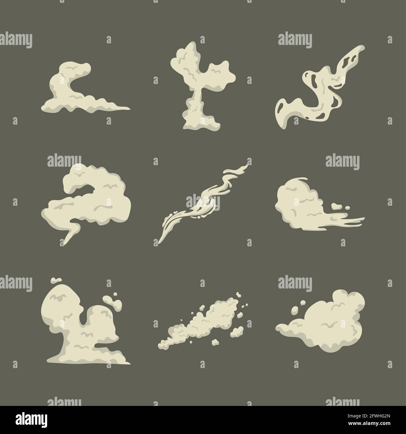 nine smoke icons Stock Vector Image & Art - Alamy