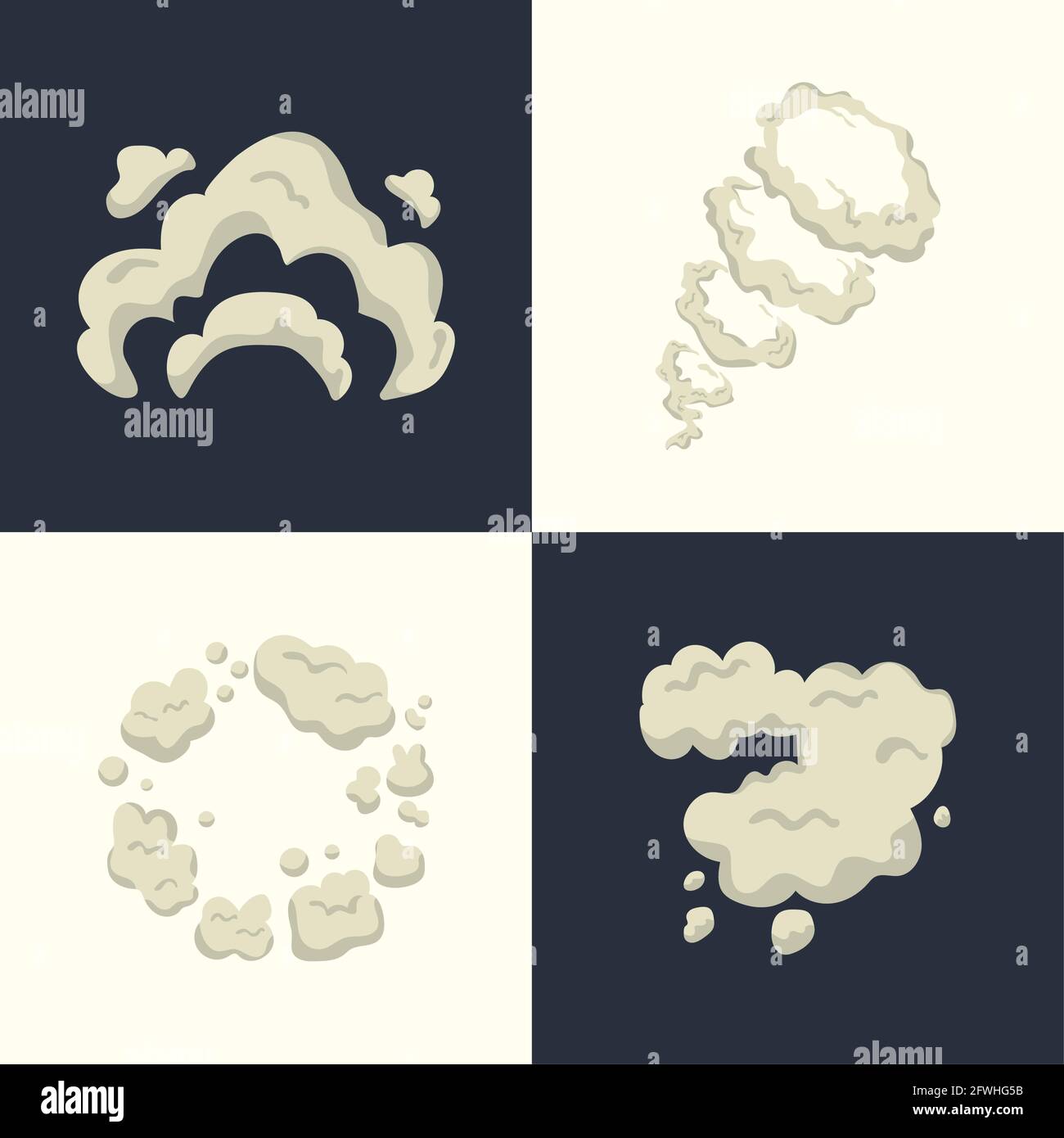four smoke icons Stock Vector Image & Art - Alamy