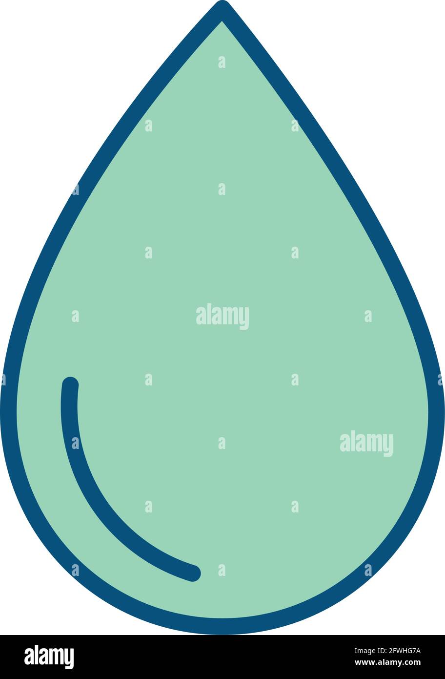 green drop icon Stock Vector Image & Art - Alamy