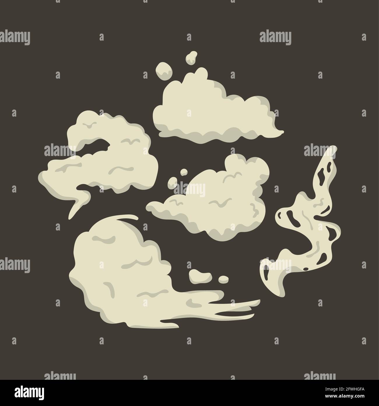 five smoke icons Stock Vector Image & Art - Alamy