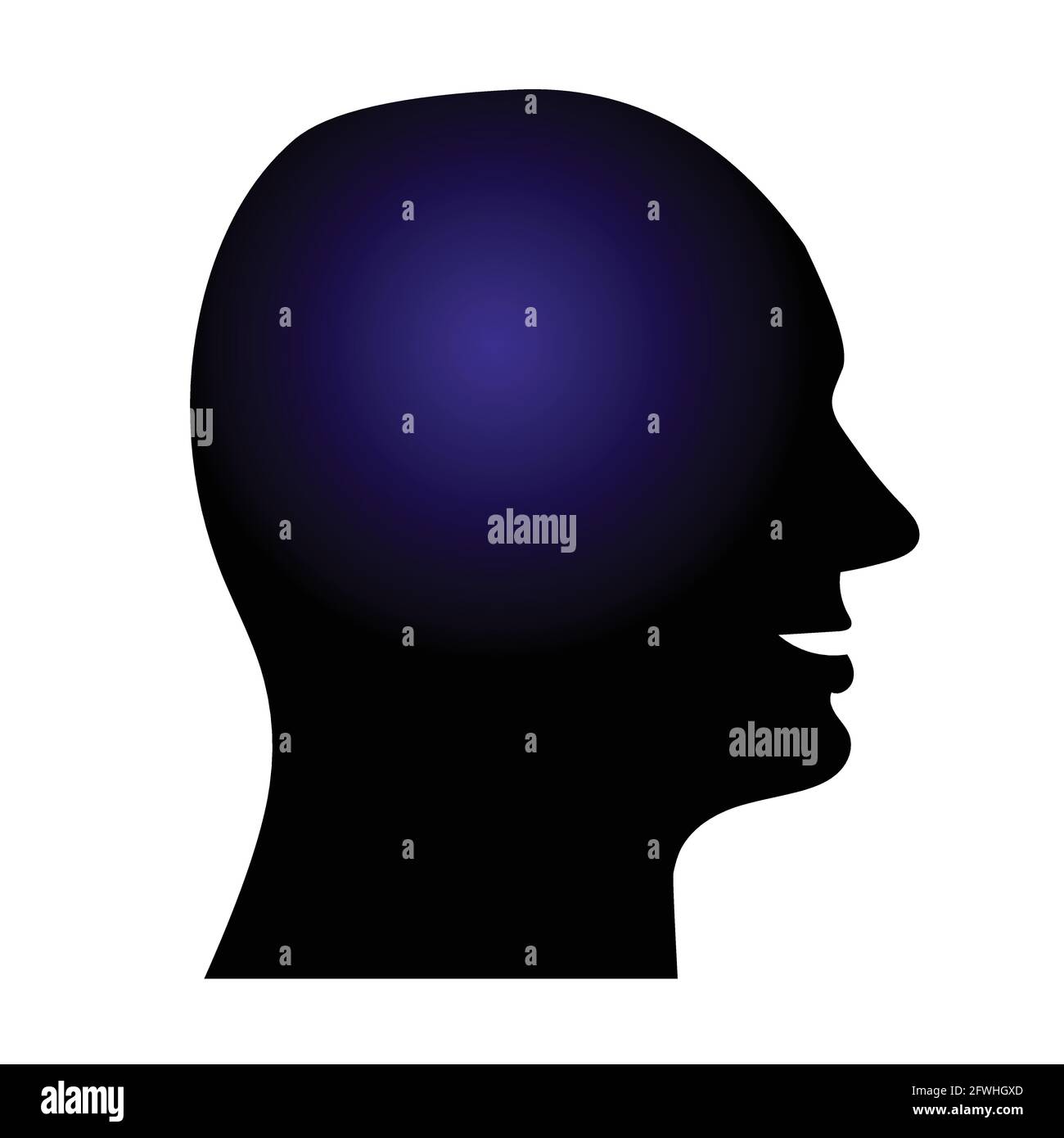 Human head isolated vector illustartion Stock Vector Image & Art - Alamy