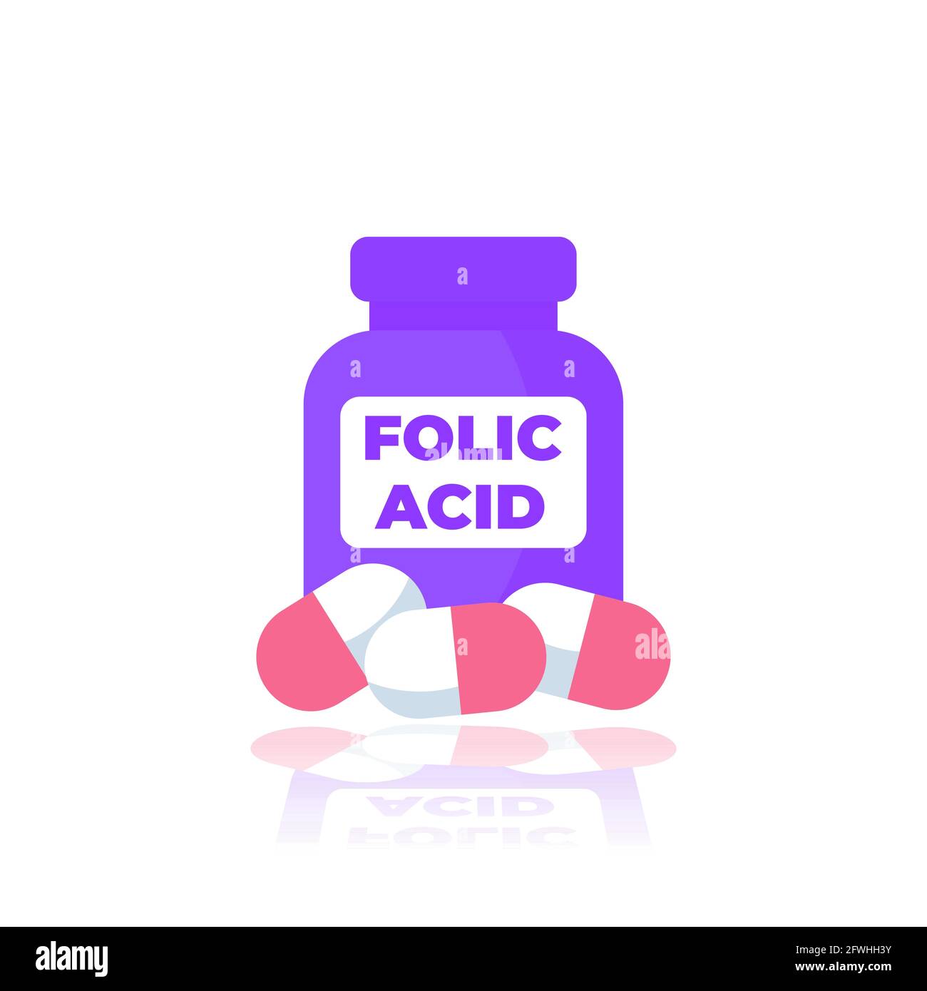 Folic acid supplement Cut Out Stock Images & Pictures - Alamy