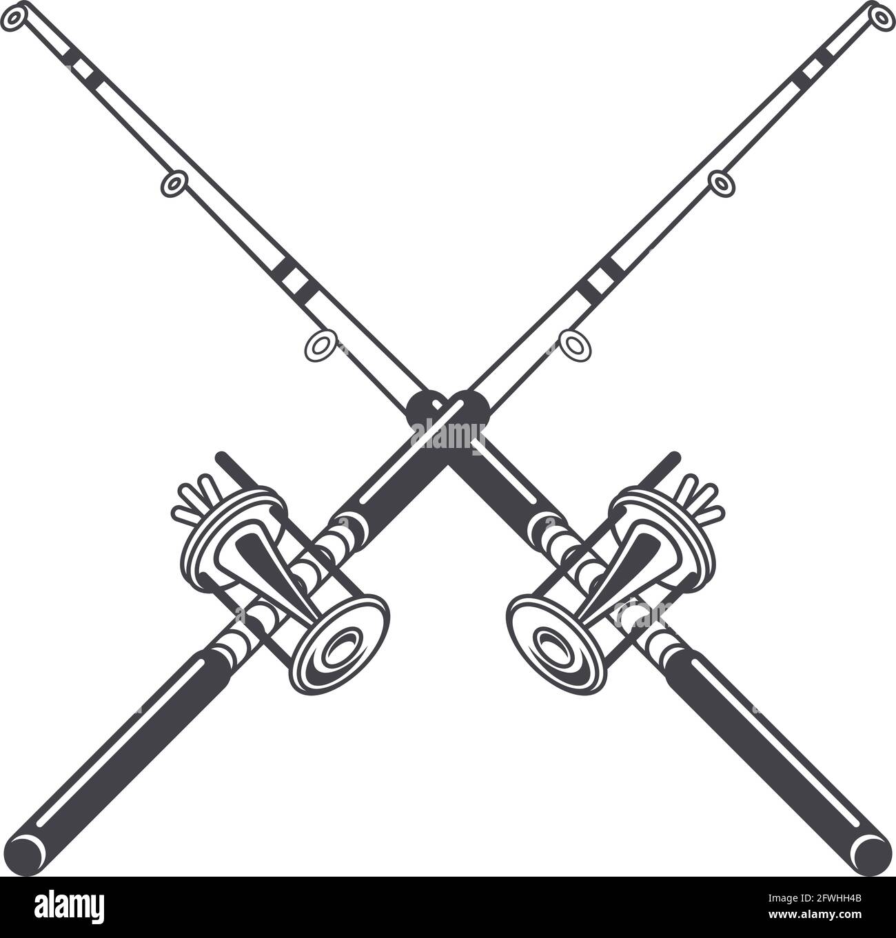 Fishing rods crossed hi-res stock photography and images - Alamy