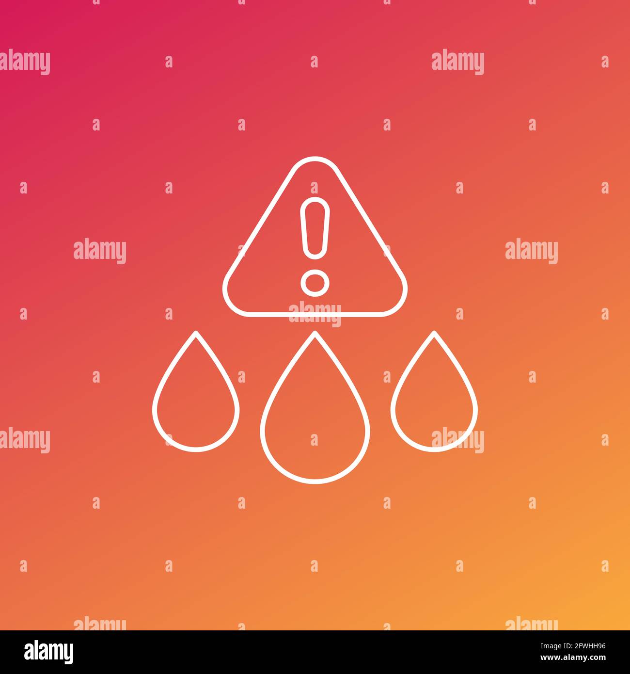 water contamination line vector icon Stock Vector Image & Art - Alamy