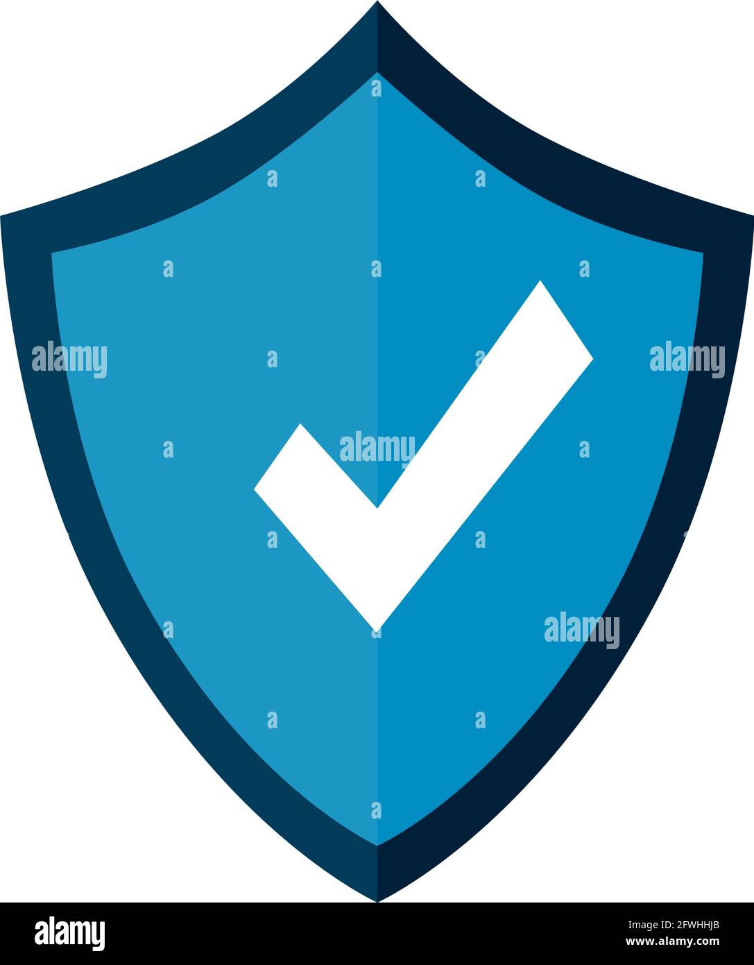 shield with check mark Stock Vector Image & Art - Alamy