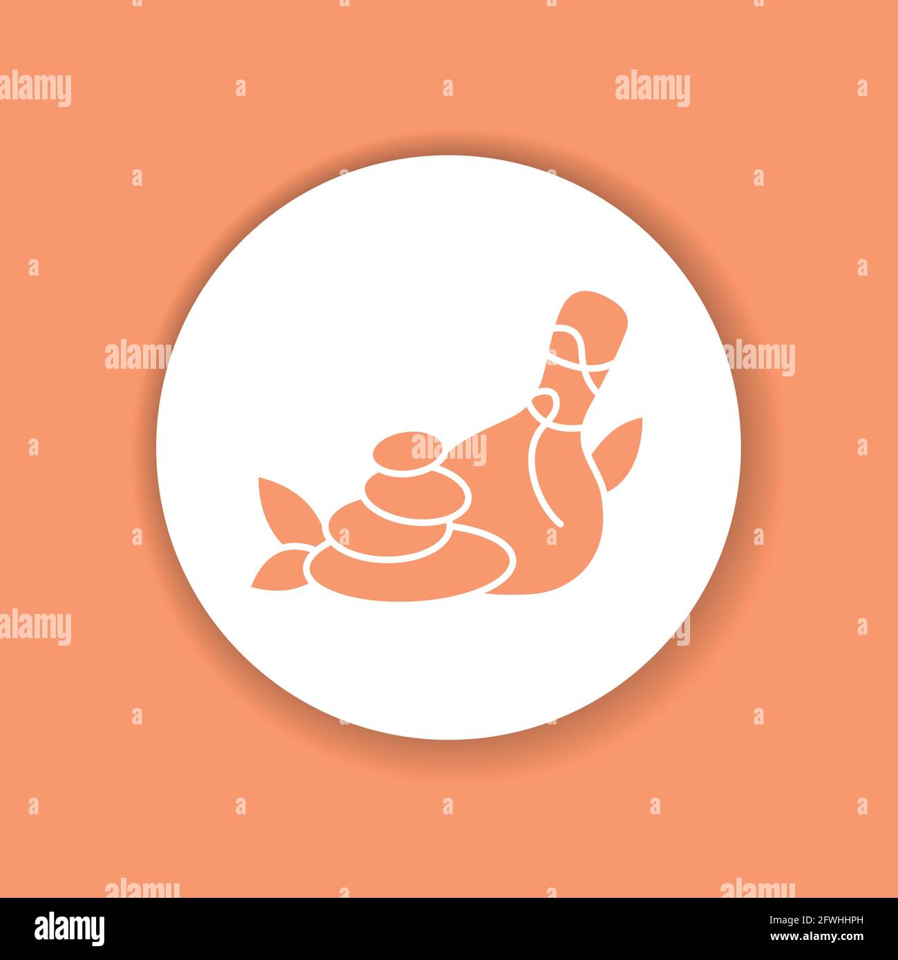 Thai massage color glyph icon. Pictogram for web page, mobile app ...