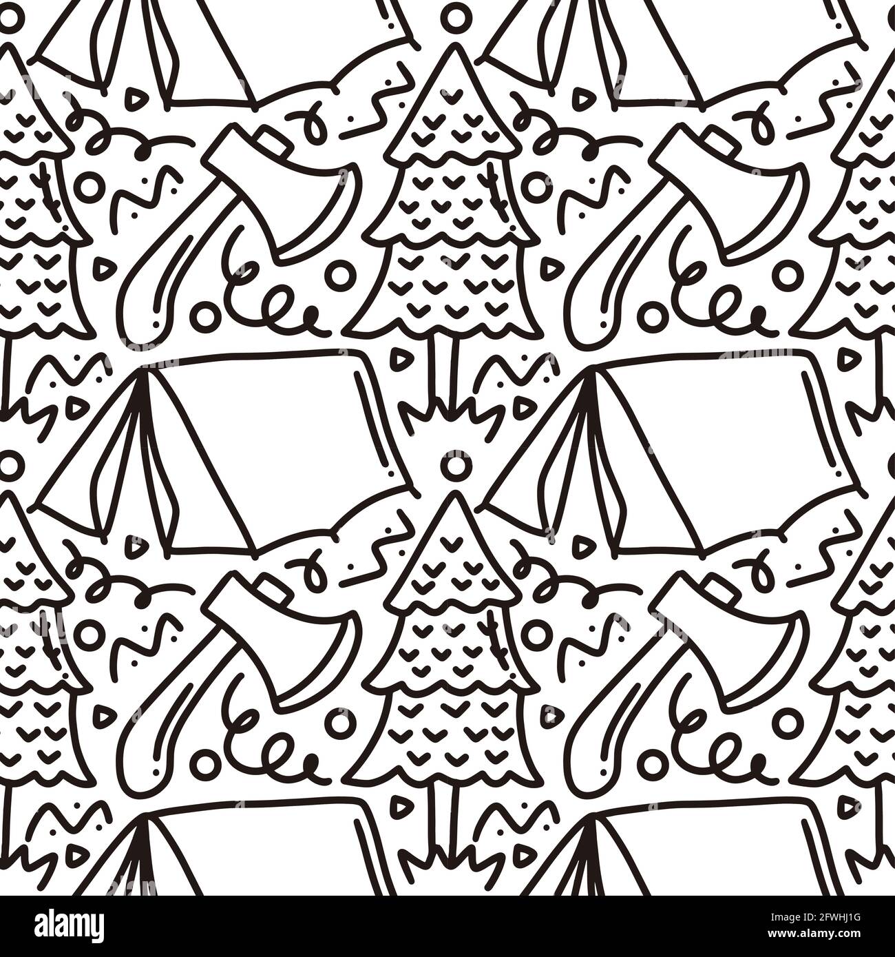 collection of winter camp pattern Stock Vector Image & Art - Alamy