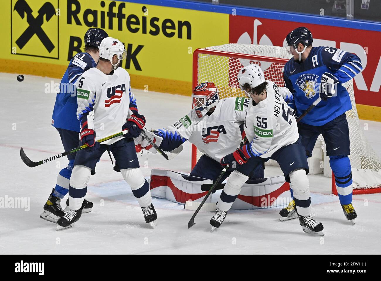 Riga, Latvia. 22nd May, 2021. From left Jere Innala (FIN), Adam ...