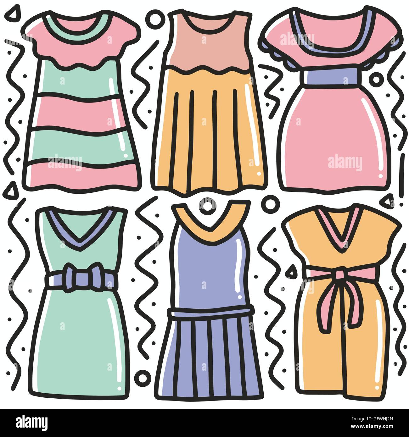 Apparel sketch Stock Vector Images - Alamy