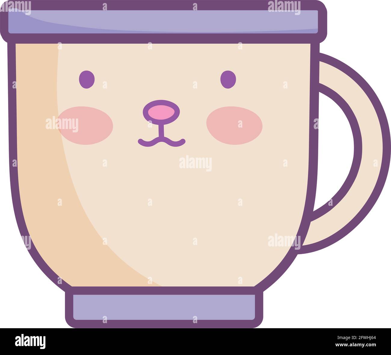 cute coffee cup Stock Vector Image & Art - Alamy