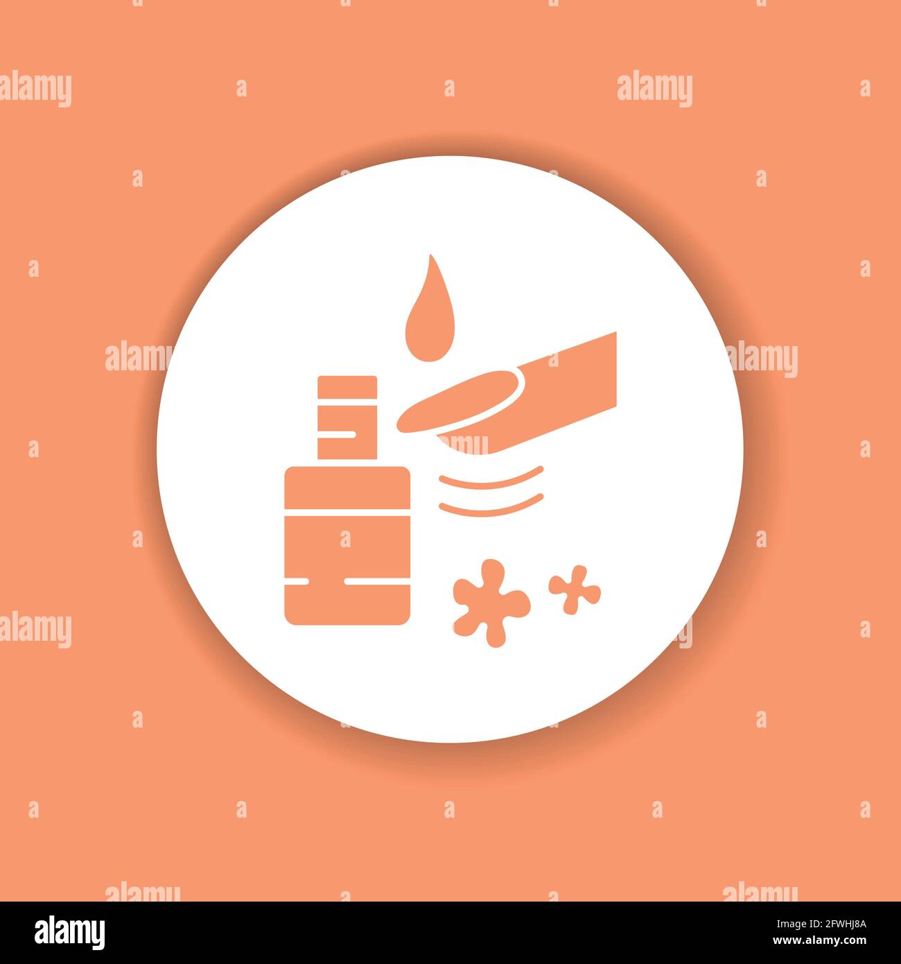 SPA nails color glyph icon. Manicure. Pictogram for web page, mobile ...