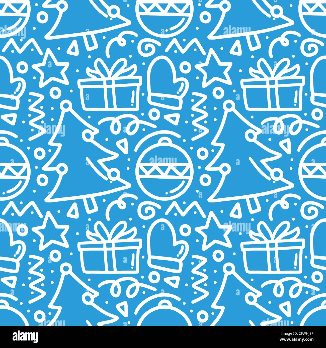 pattern of christmas day hand drawing Stock Vector Image & Art - Alamy