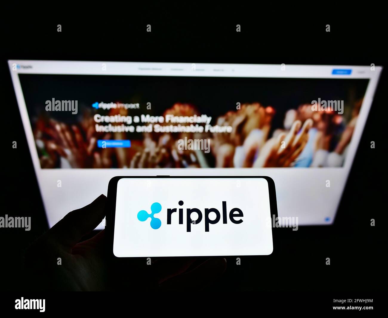 Ripple logo hi-res stock photography and images - Alamy
