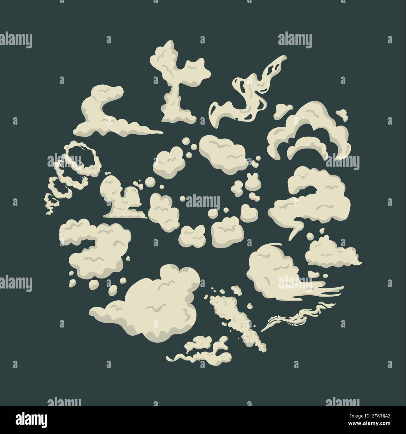 circular smoke icons Stock Vector Image & Art - Alamy