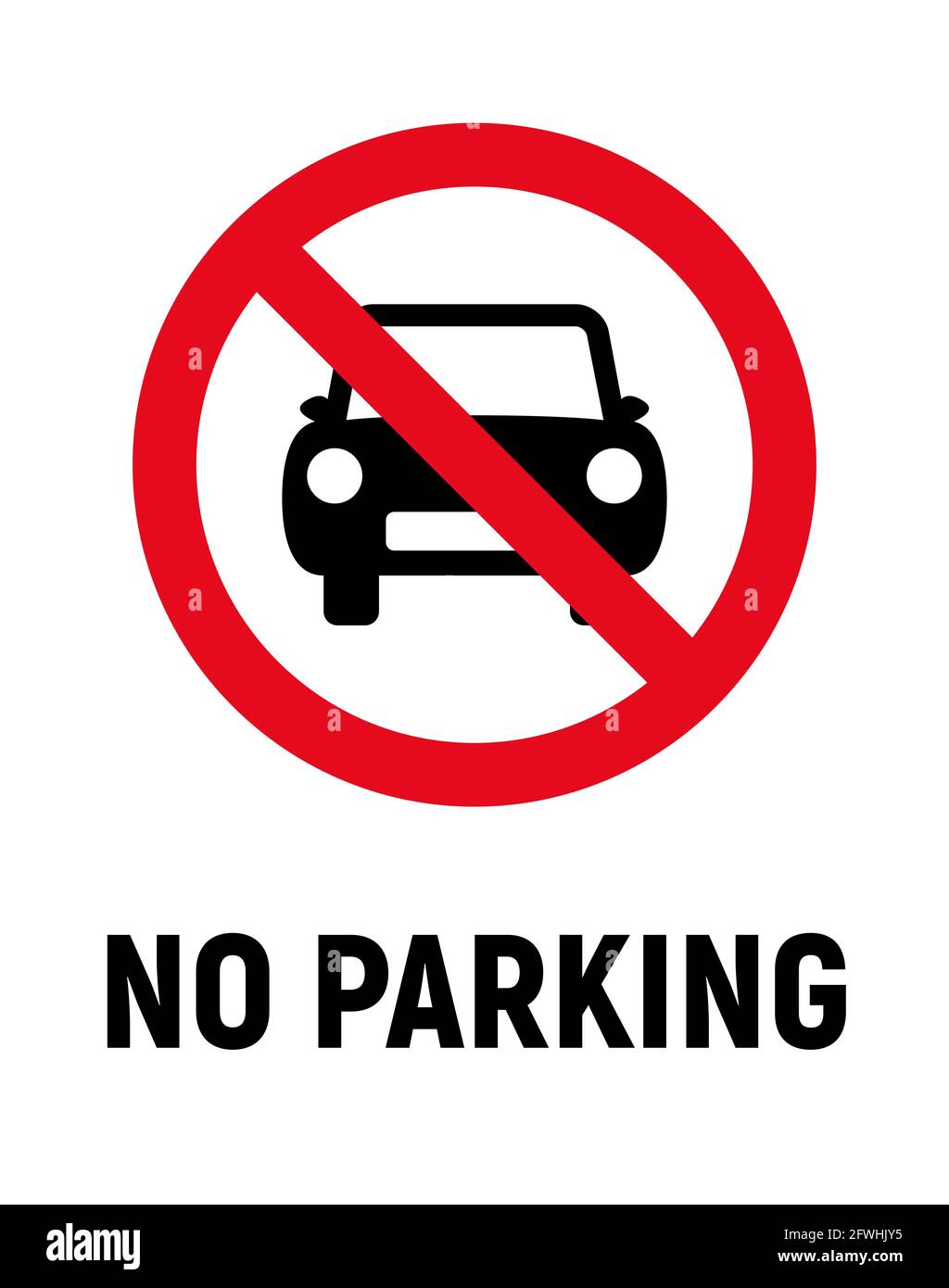 No vehicle access sign Cut Out Stock Images & Pictures - Alamy