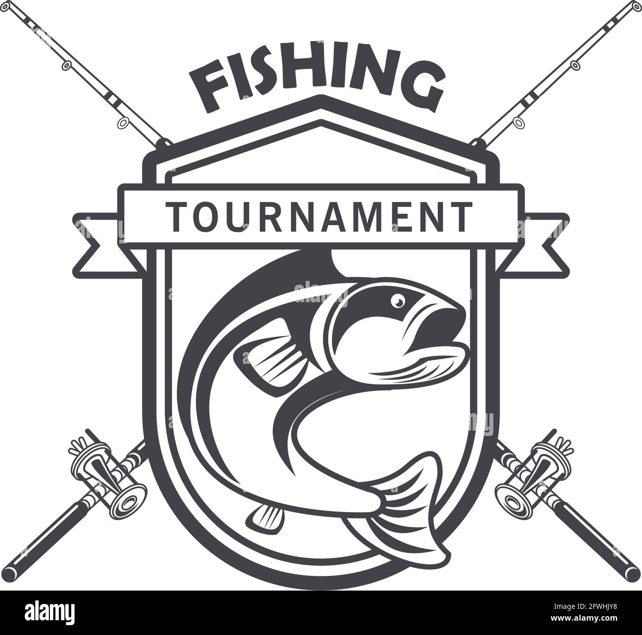 catfish and rods emblem Stock Vector Image & Art - Alamy