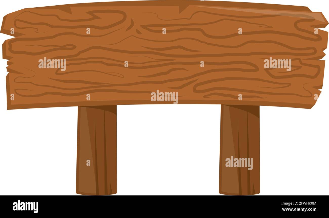 wood board post Stock Vector Image & Art - Alamy