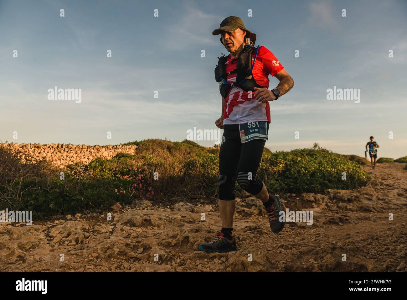 Menorca, Spain. 22nd May, 2021. Trail runners participate at the 2nd ...