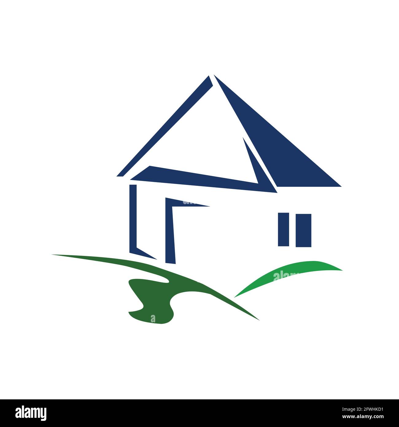 Home logo icon Nature home illustration isolated on white background ...