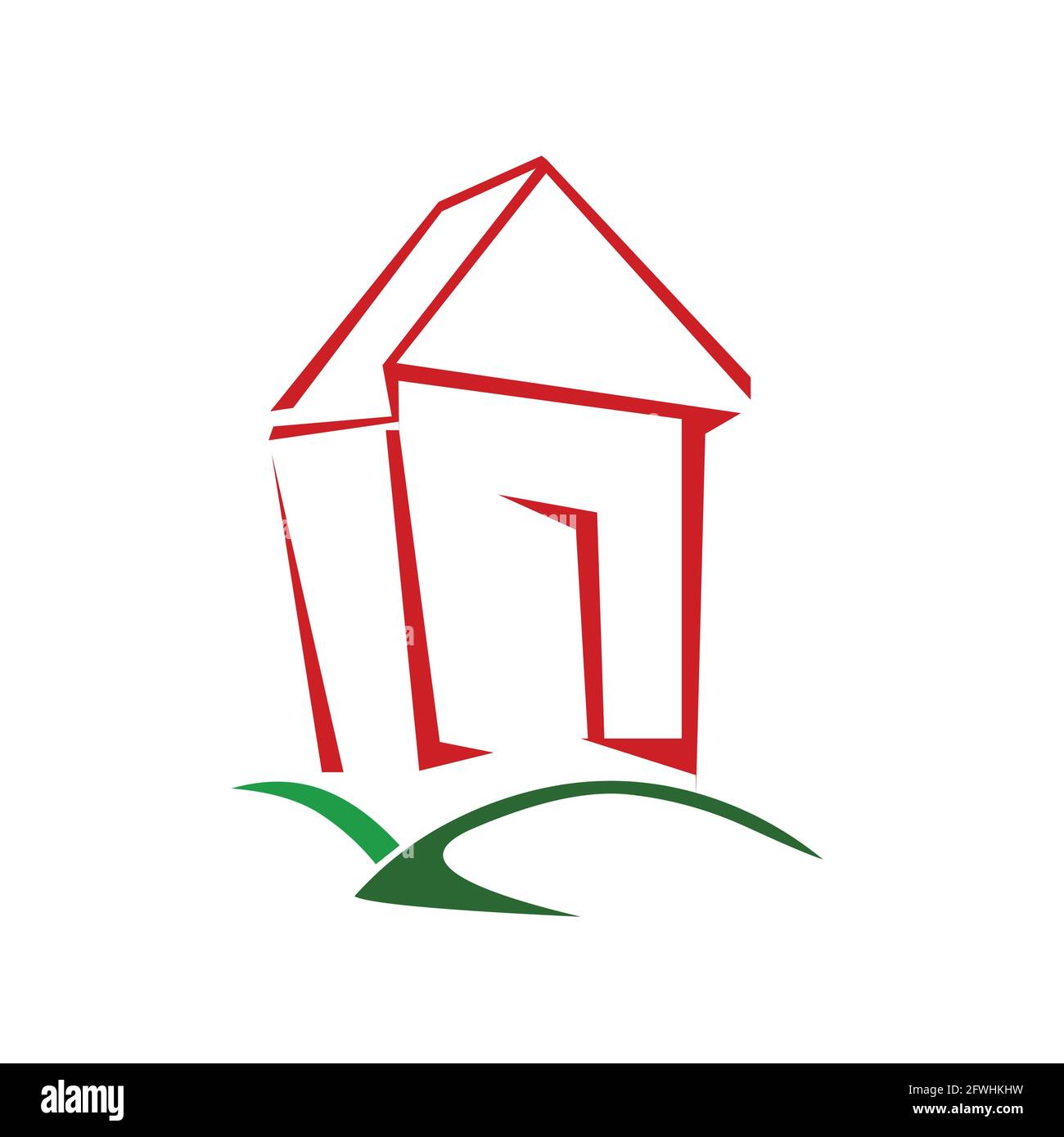 Home logo illustration vector Building realestate logo on white ...