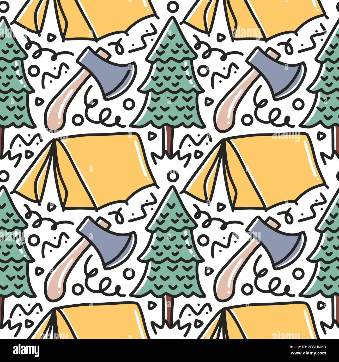 collection of winter camp pattern Stock Vector Image & Art - Alamy