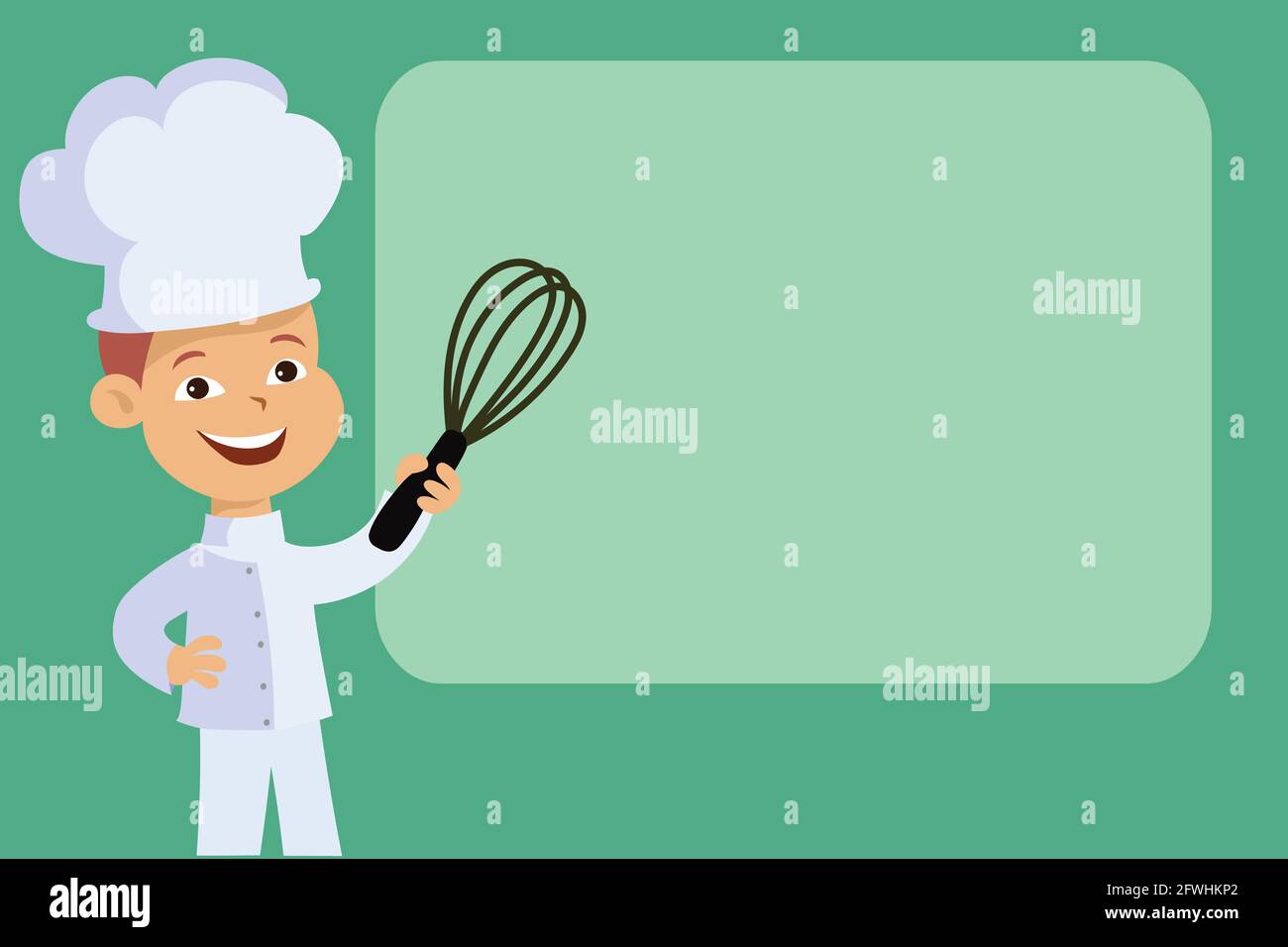 Bakery chef banner background vector illustration Stock Vector Image ...