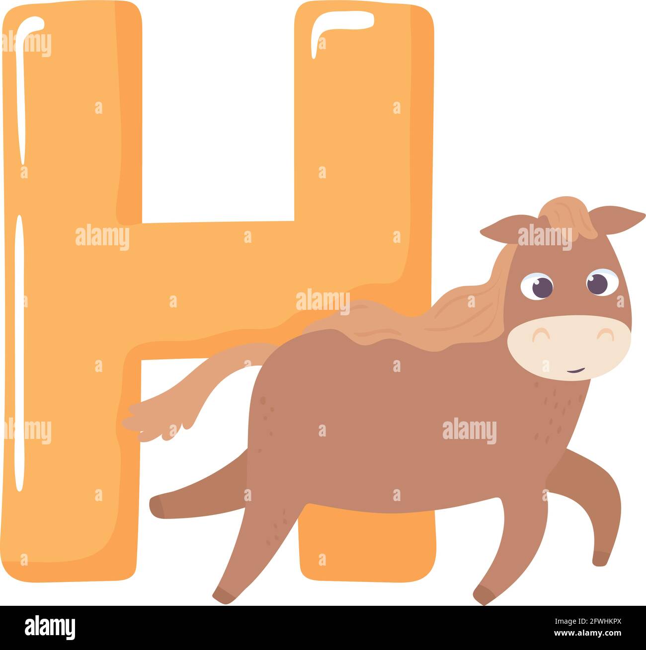 horse animal alphabet Stock Vector Image & Art - Alamy