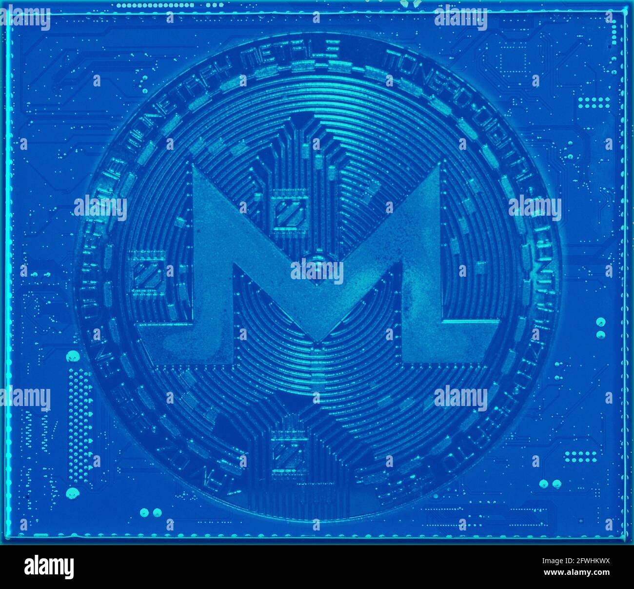 Monero coins hi-res stock photography and images - Alamy