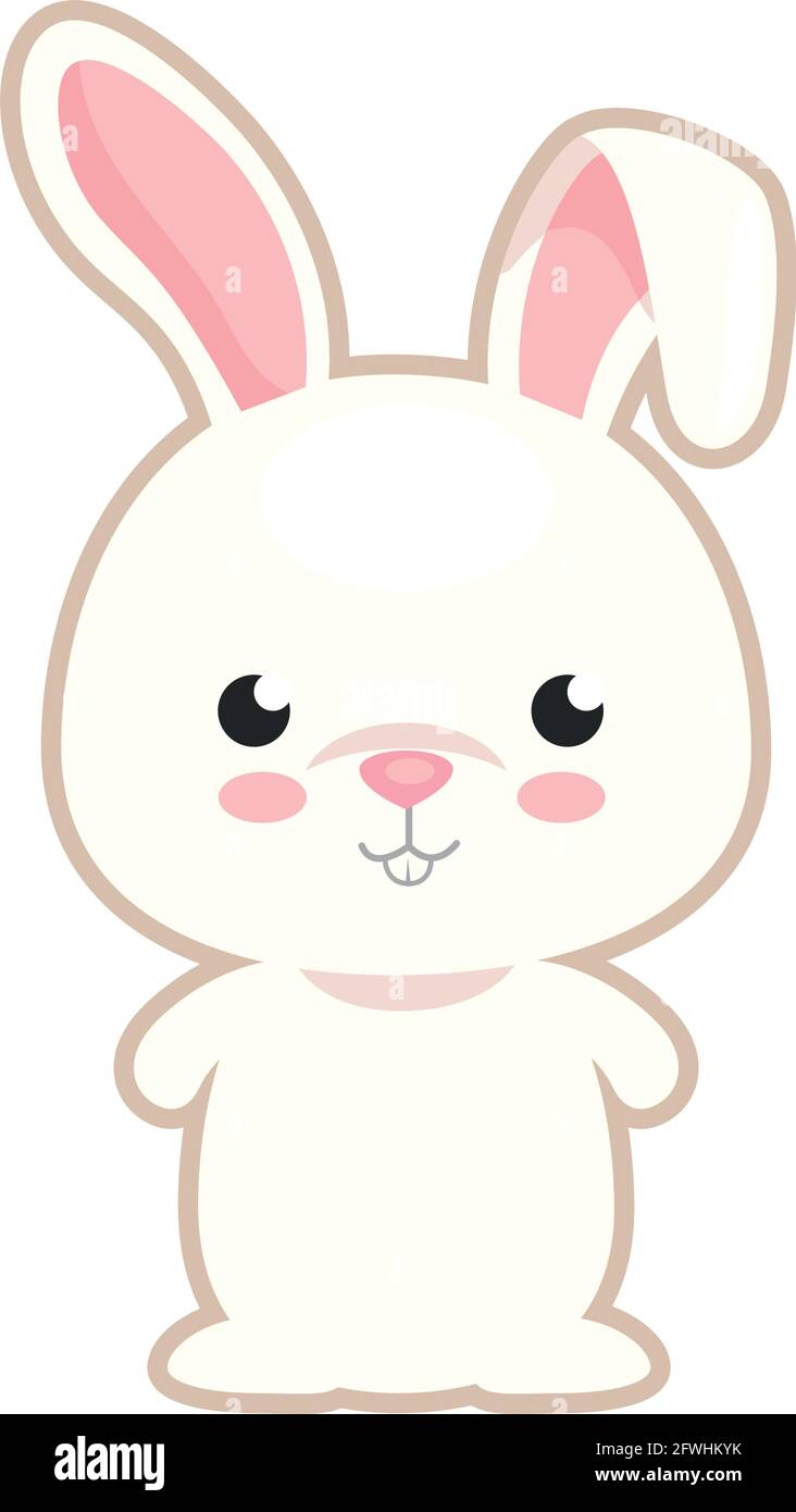 Cute rabbit cartoon Stock Vector Image & Art - Alamy