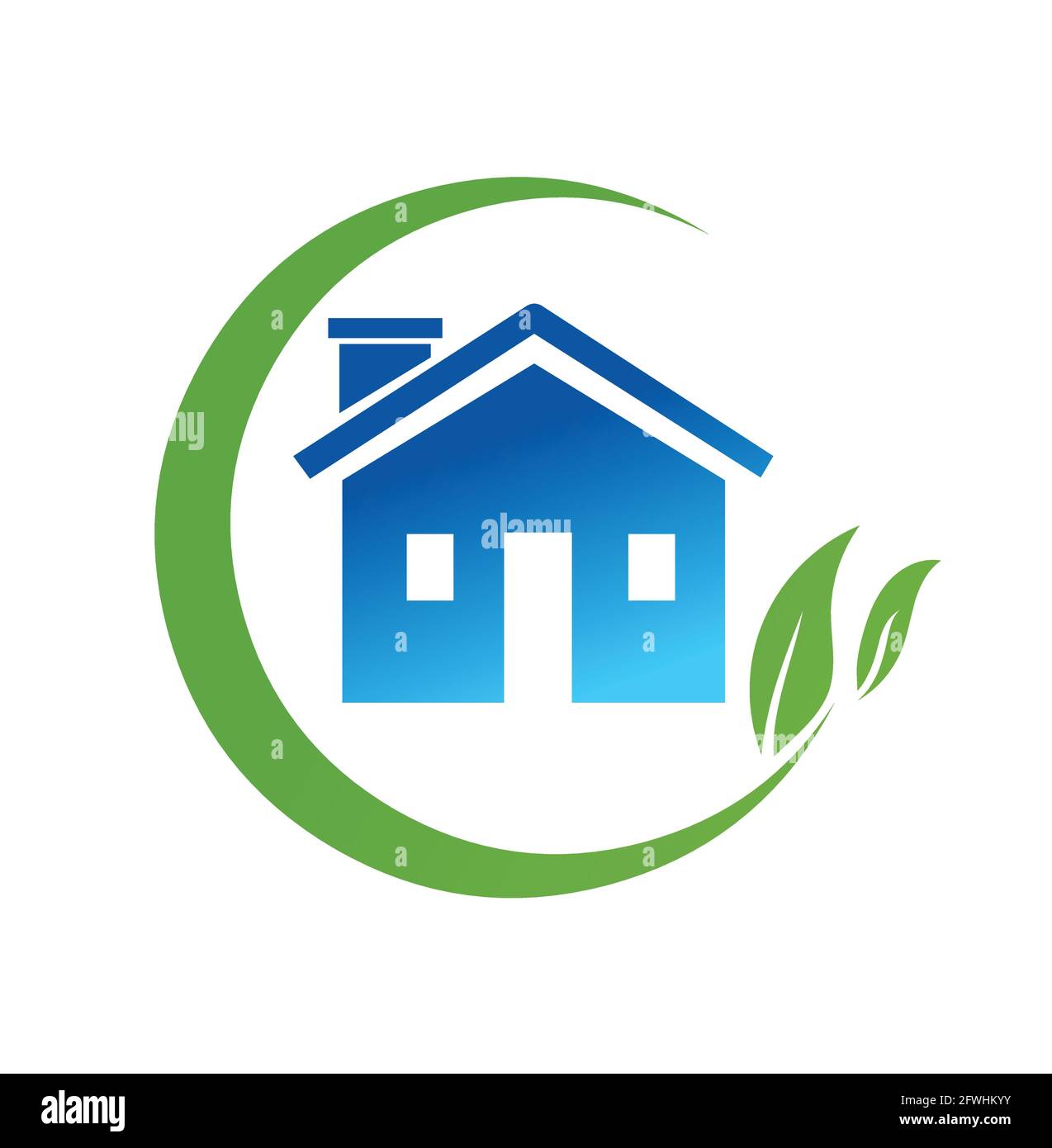 Home icon vector illustration, eco friendly building Stock Vector Image ...