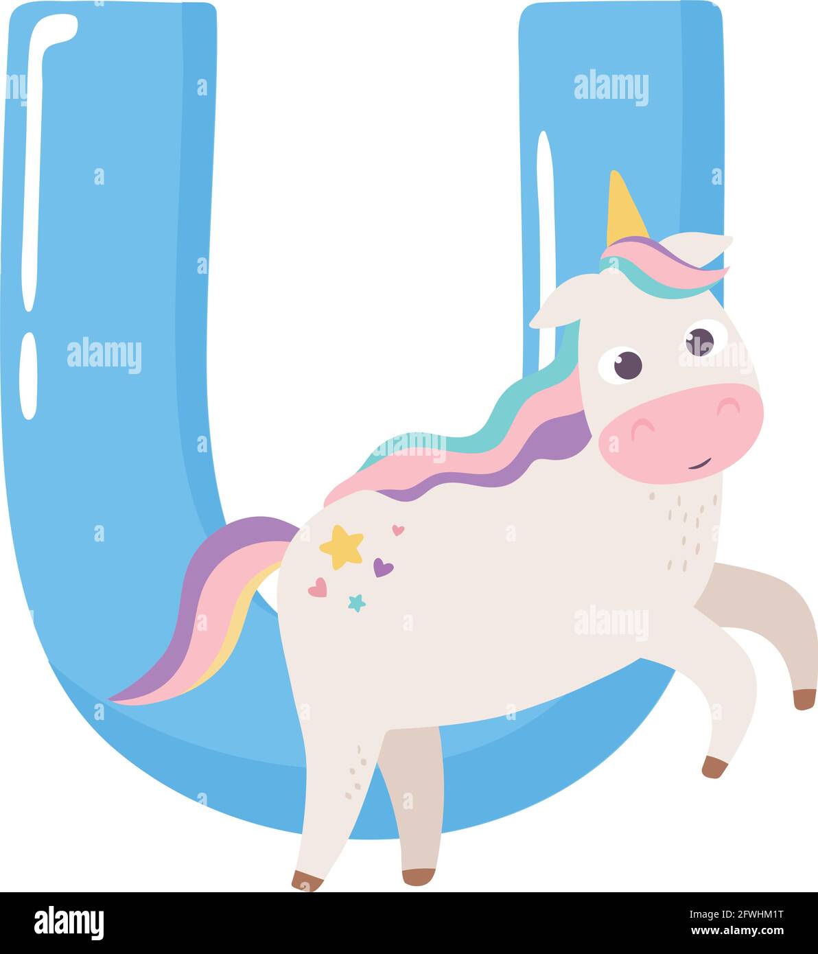 unicorn animal alphabet Stock Vector Image & Art - Alamy