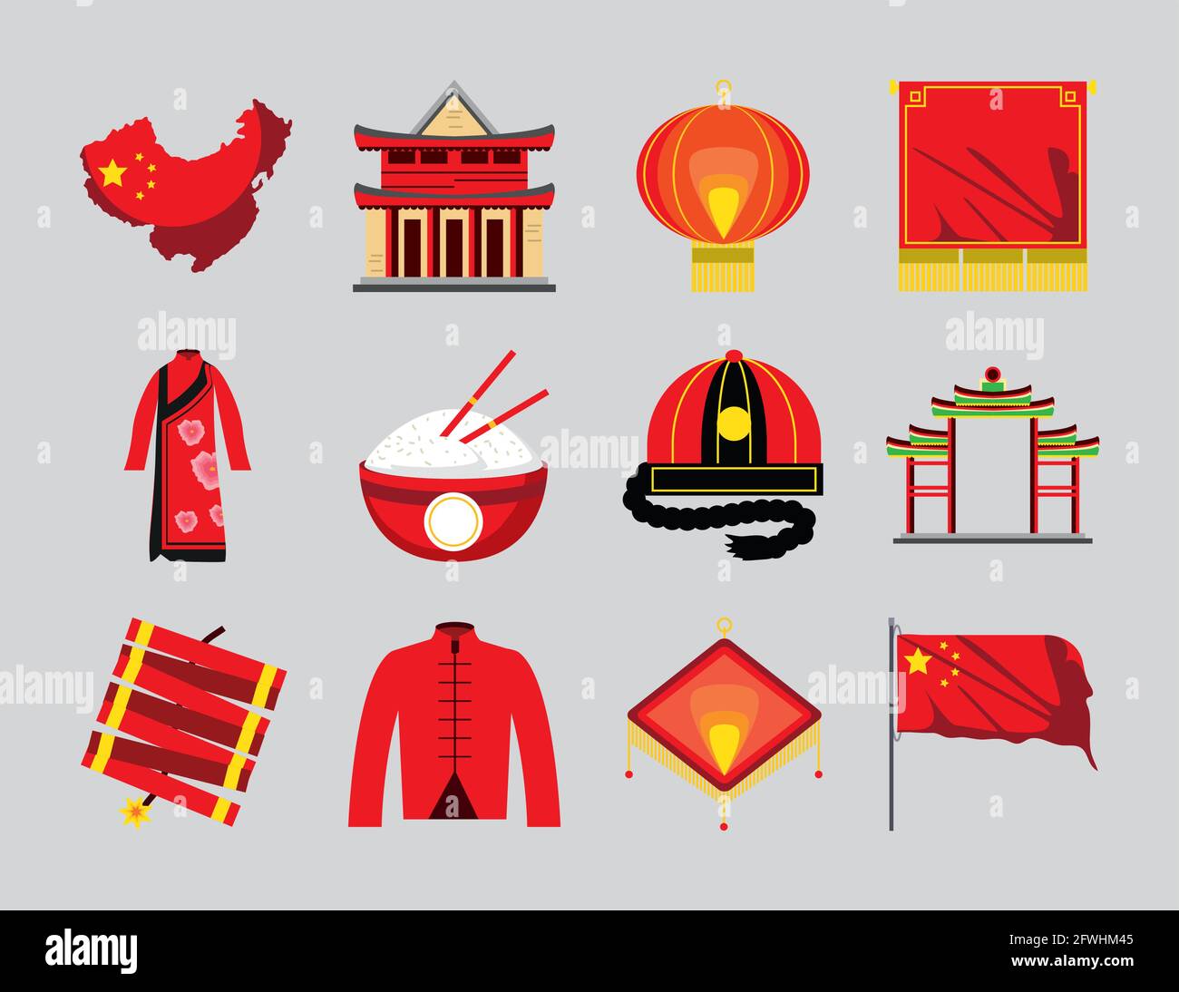 Map china chinese vintage Stock Vector Images - Alamy