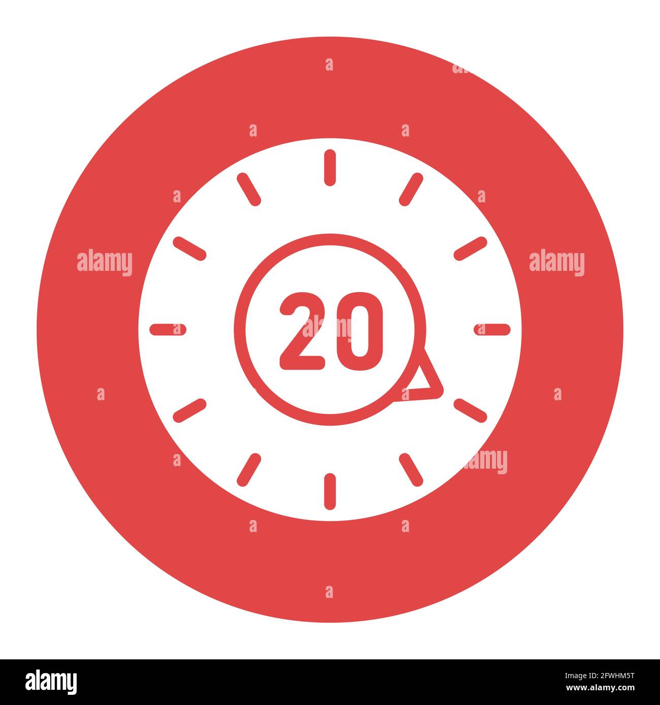 Timer vector white glyph icon. Kitchen appliance. Graph symbol for ...