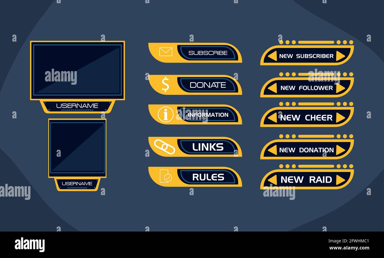 twelve streaming templates Stock Vector Image & Art - Alamy