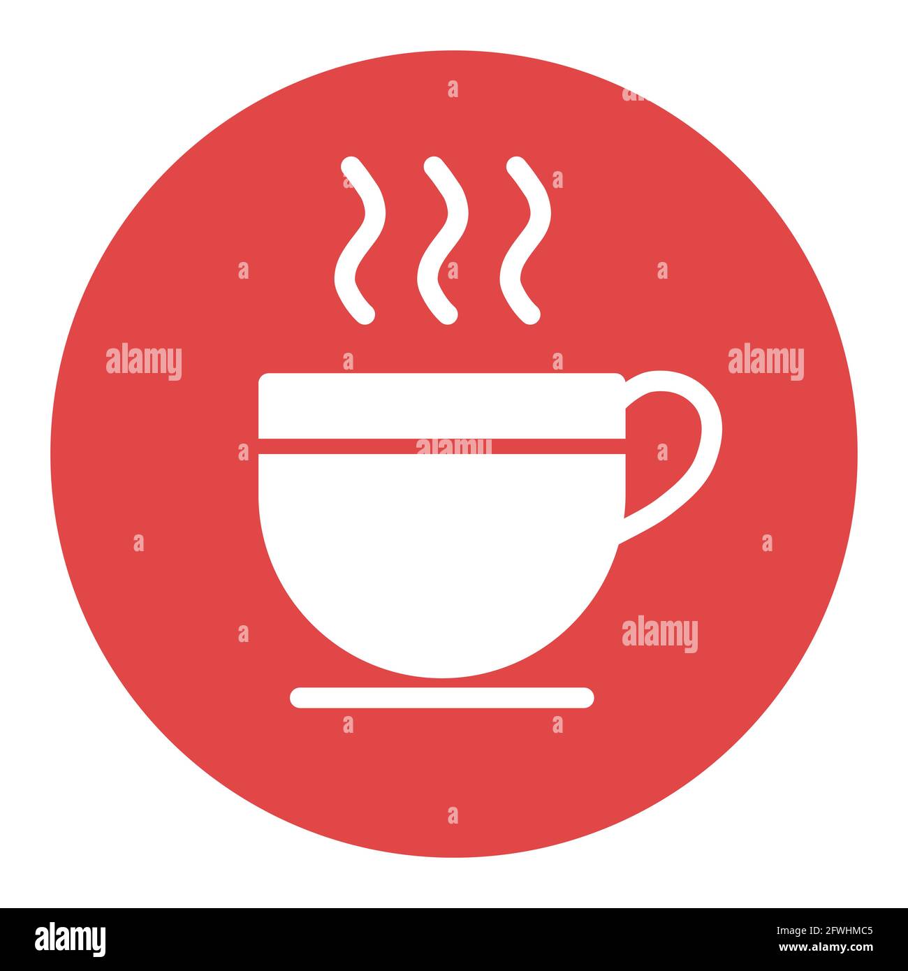 Circular Red Steam Icon