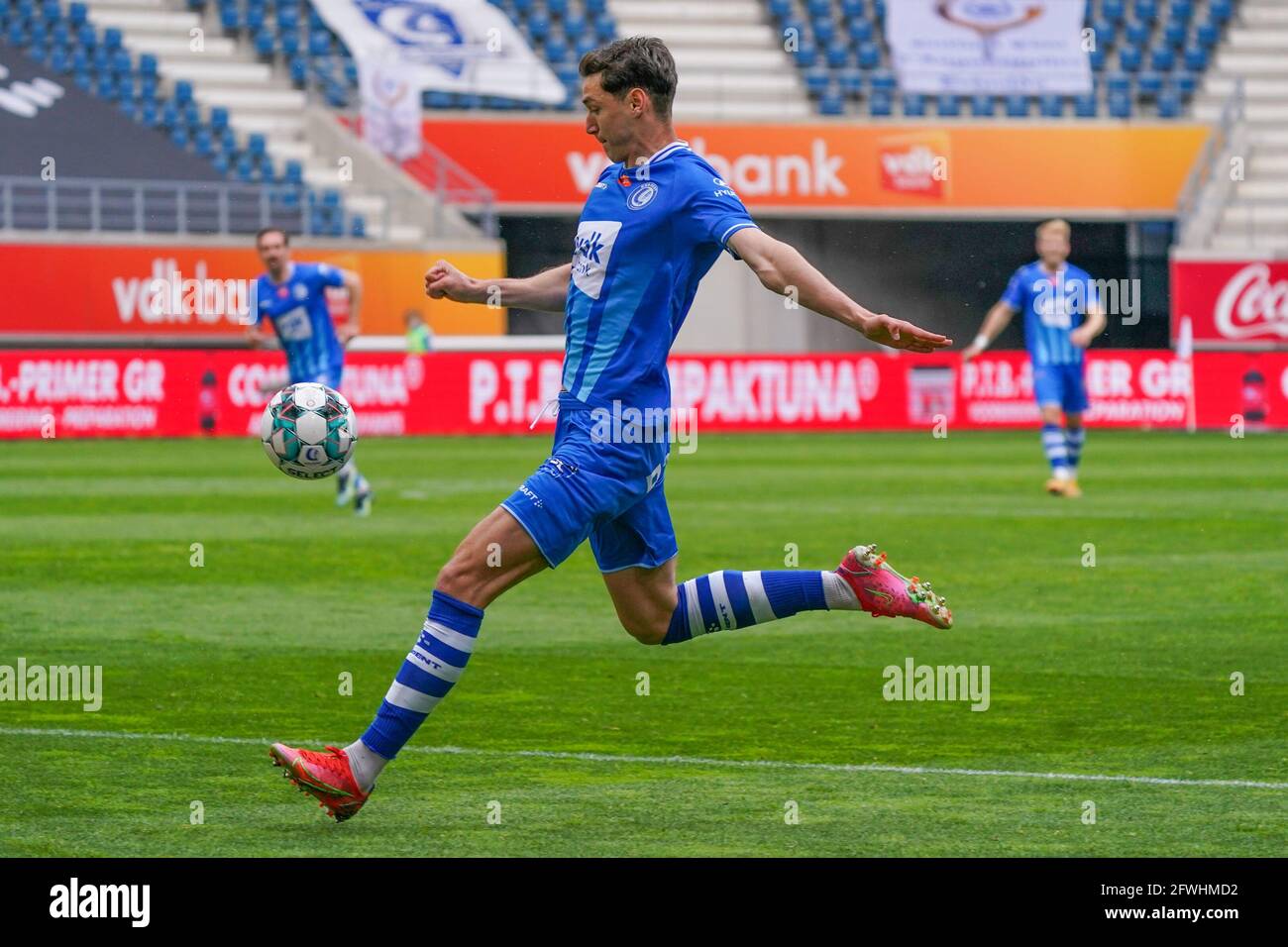 GENT, BELGIUM - MAY 13: Roman Yaremchuk of KAA Gent during the jupiler ...