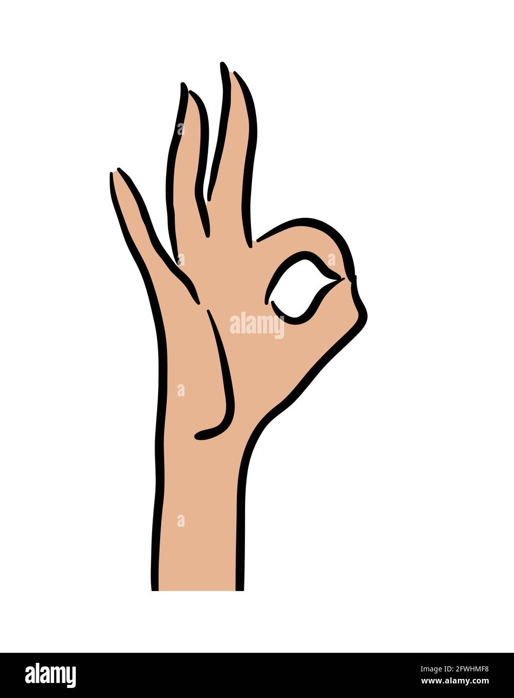Super hand drawing vector illustration Stock Vector Image & Art - Alamy