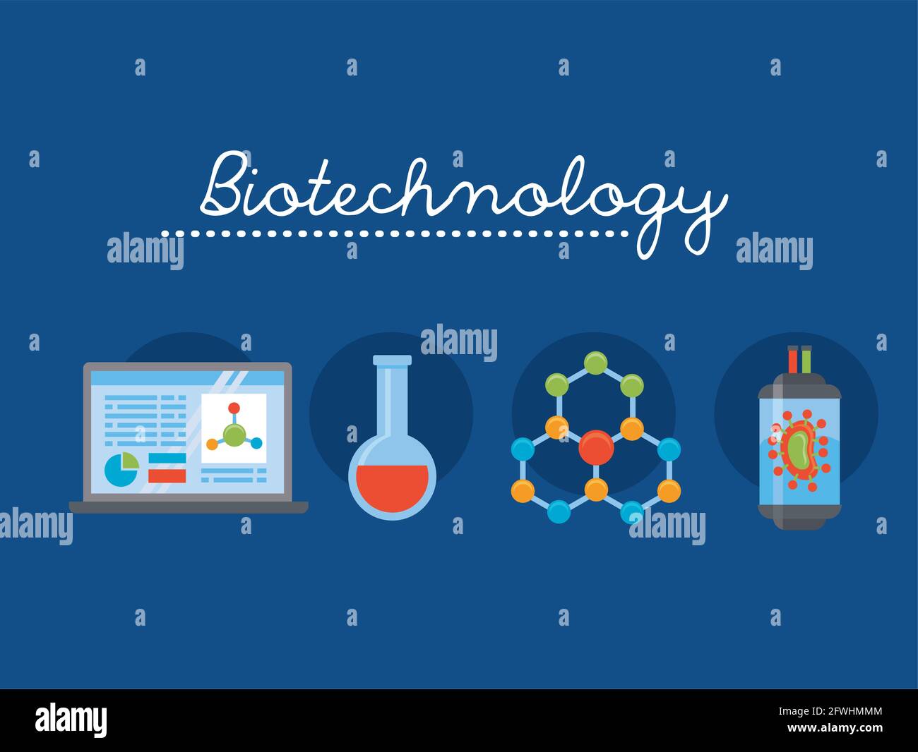 bio technology set four icons Stock Vector Image & Art - Alamy