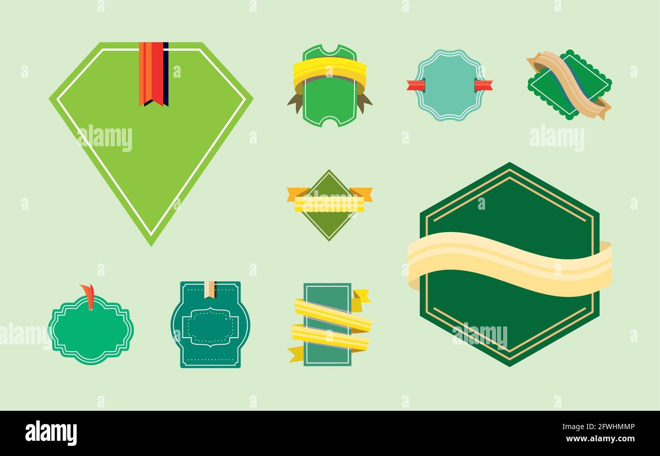 set green labels Stock Vector Image & Art - Alamy